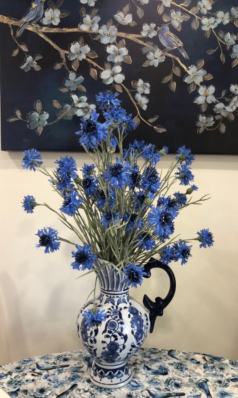 New Artificial Cornflower Silk Cornflower 25.5 - Etsy