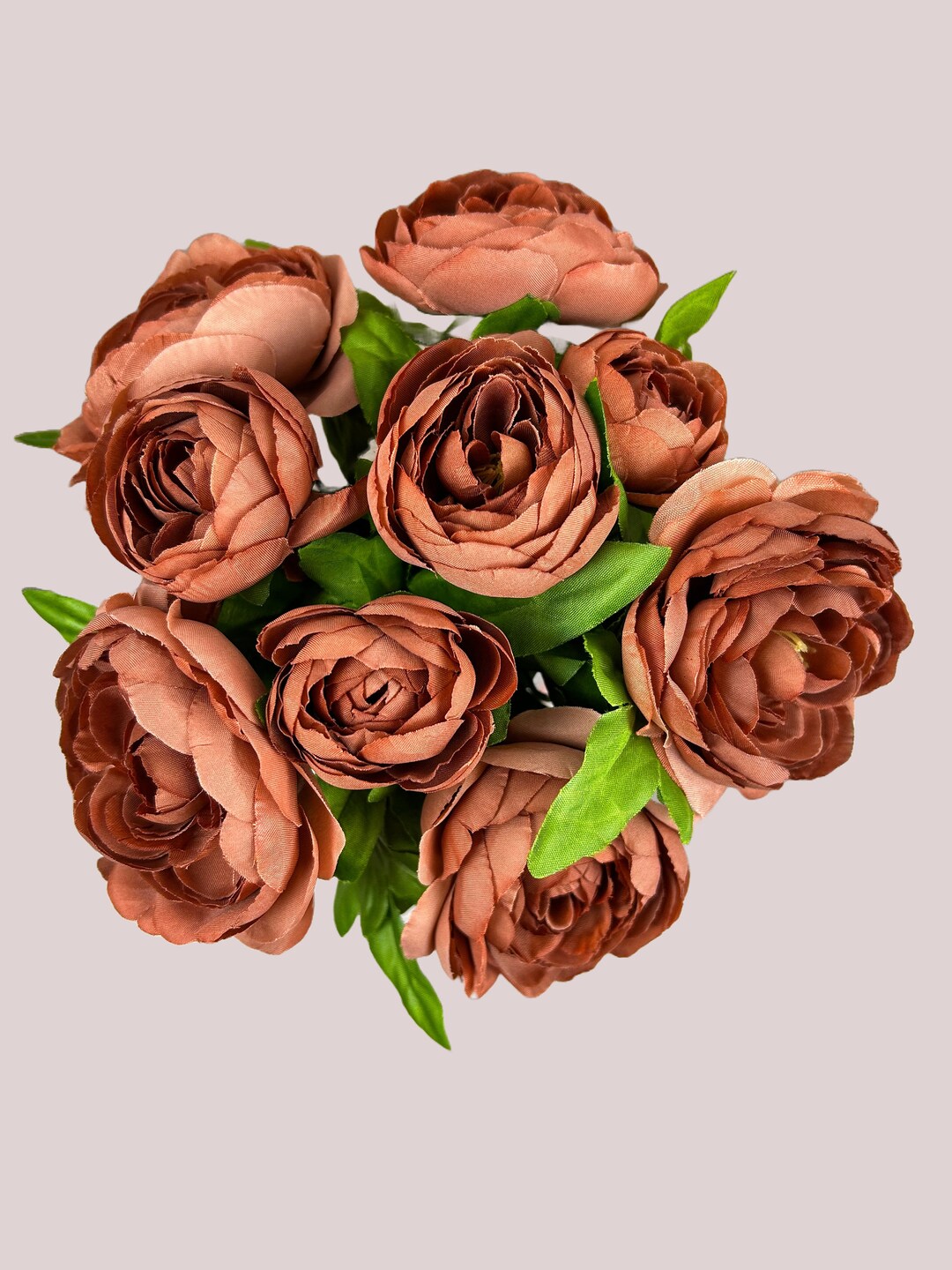 Copper Fake Flowers for Home Decor, Copper Flowers for DIY Wedding, 9 ...