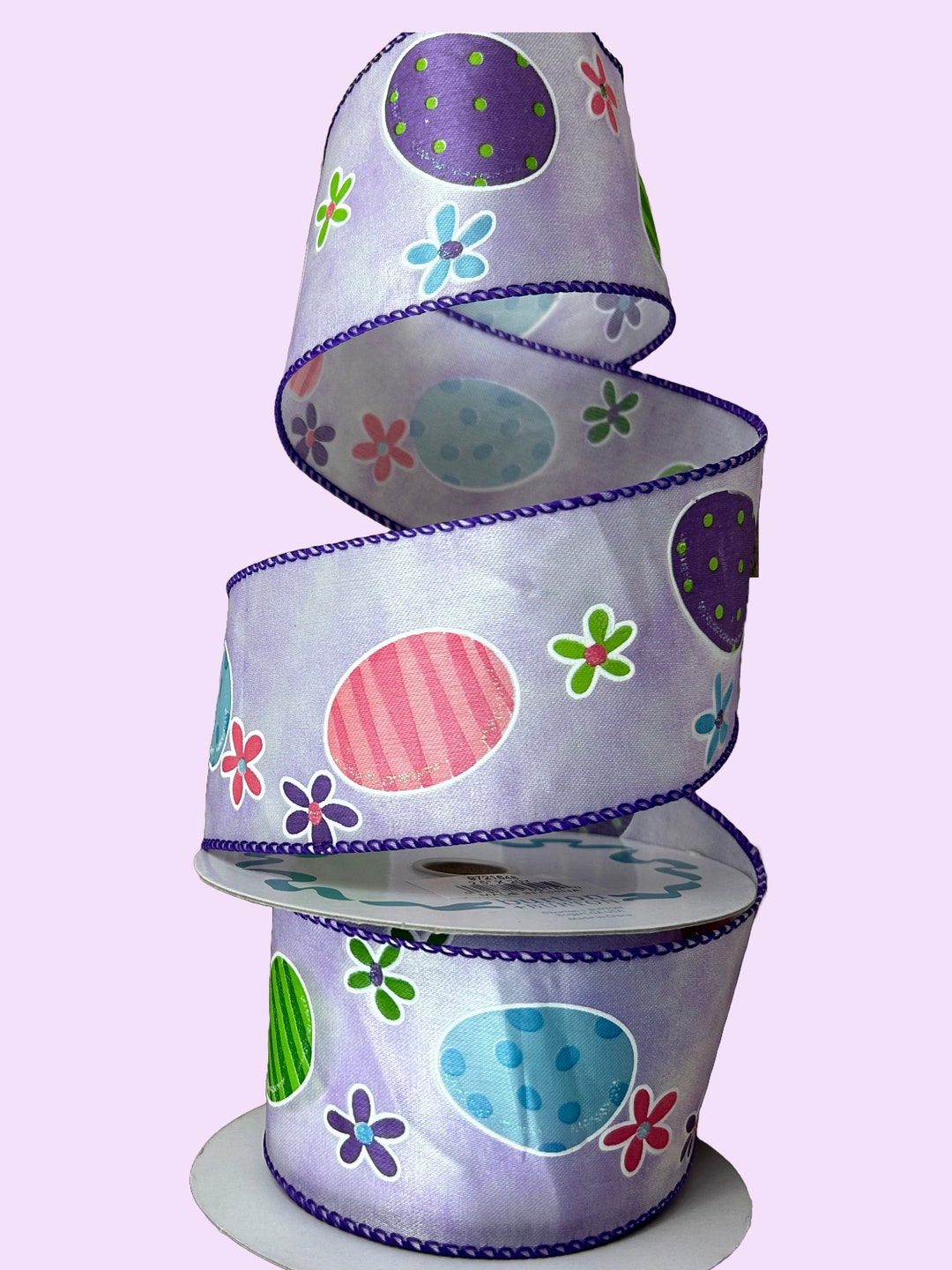 Easter Ribbon 2-1/2" Wide Easter Egg Ribbon Easter Wired Ribbon for ...