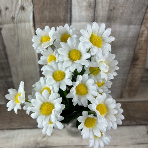 Mini Daisy Flower Bush for Wedding Flowers Mini White Daisy Bundle 13 ...
