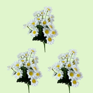 Mini Daisy Flower Bush for Wedding Flowers Mini White Daisy Bundle 13 ...