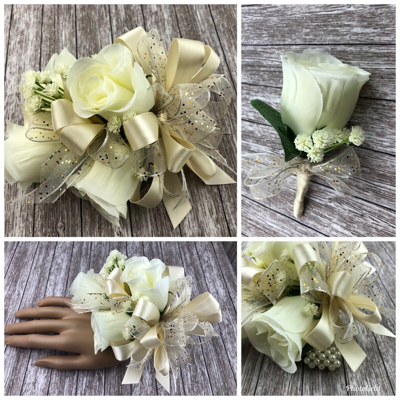 White Rose Corsage - Etsy