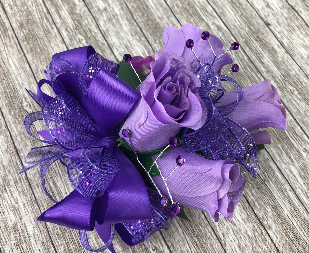 Purple Prom Flowers Purple Rose Mother's Corsage Purple Prom Corsage ...