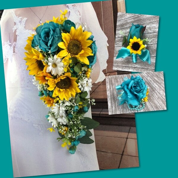 Turquoise Bouquet - Etsy