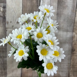 Mini Daisy Flower Bush for Wedding Flowers Mini White Daisy Bundle 13 ...