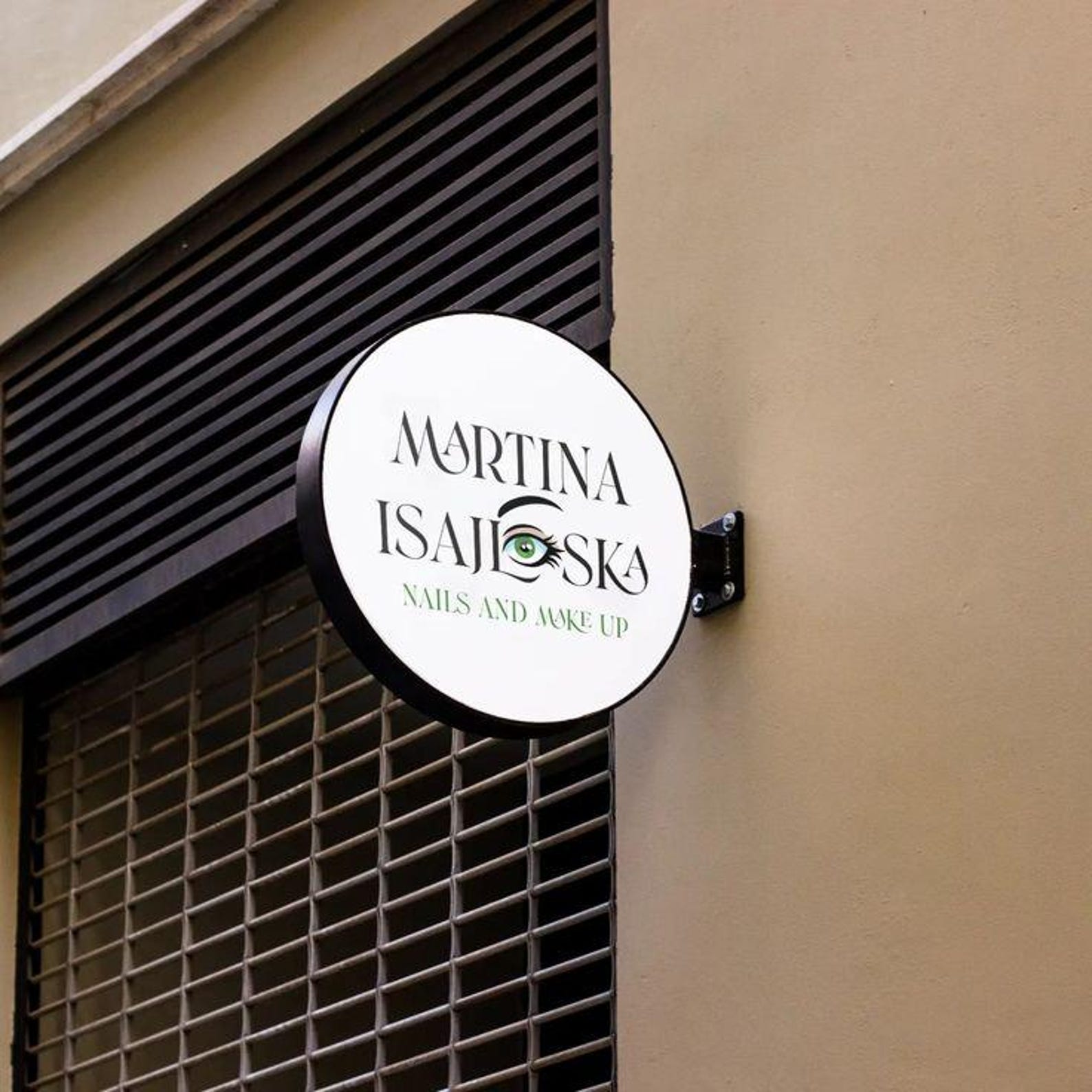Custom Round Logo Sign, Wall Mounted Sign, Custom Blade Sign, Shop Sign ...