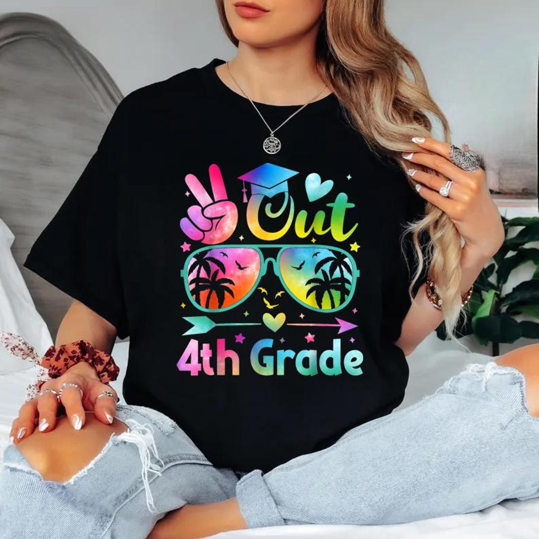 Peace Out 4th Grade Png,hello Summer Png,last Day of Fourth Grade - Etsy