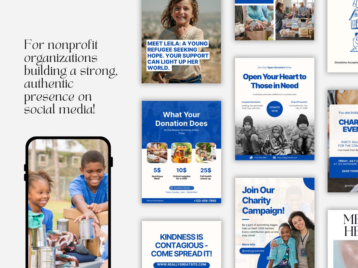 Non-profit Social Media, Ngos Templates, Donation, Fundraising, Charity ...