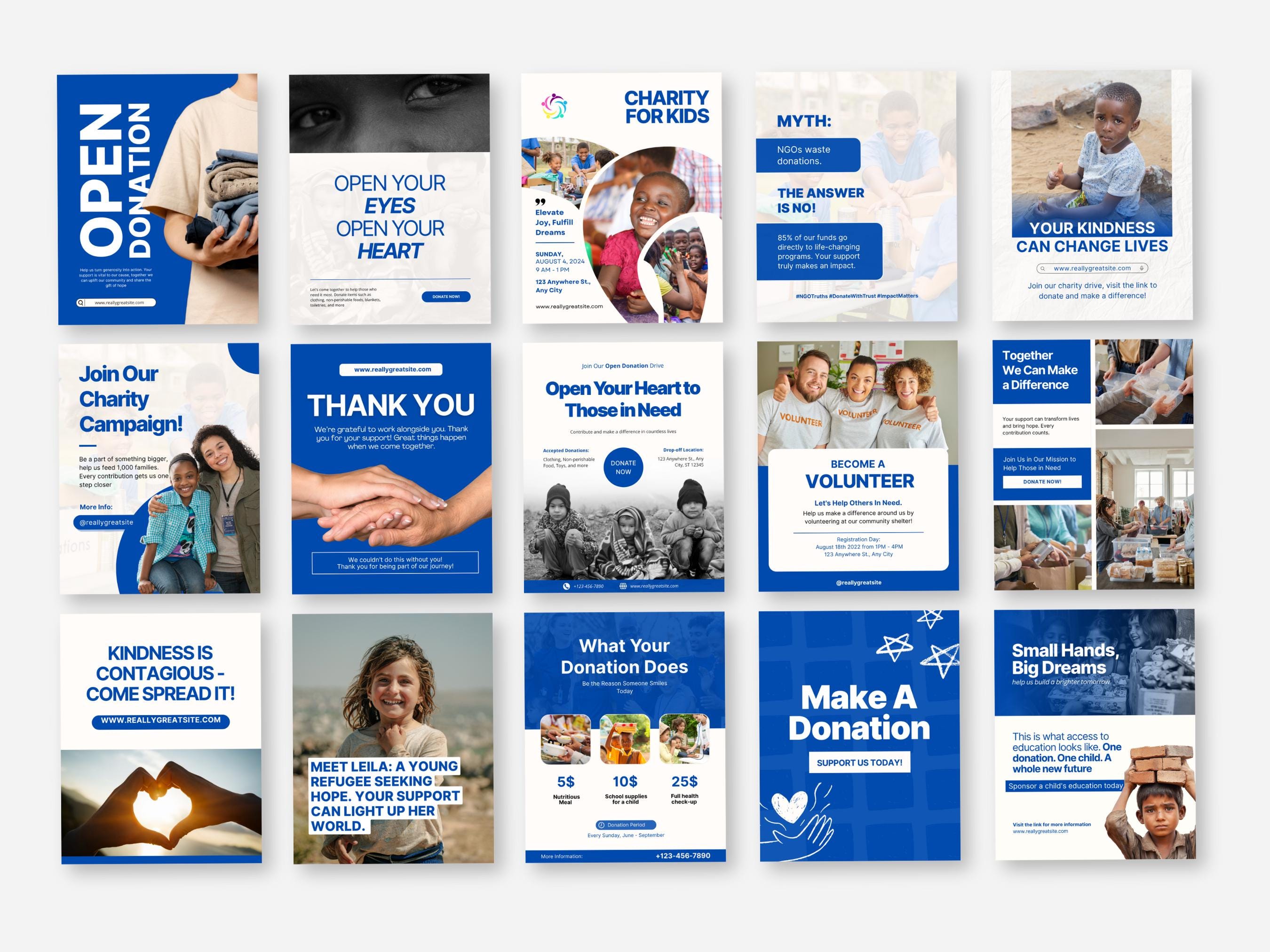 Non-profit Social Media, Ngos Templates, Donation, Fundraising, Charity ...