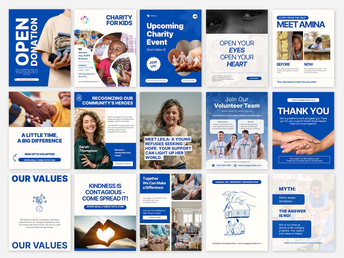 Non-profit Social Media, Ngos Templates, Donation, Fundraising, Charity ...