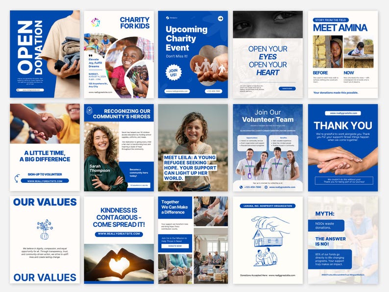 Non-profit Social Media, Ngos Templates, Donation, Fundraising, Charity ...