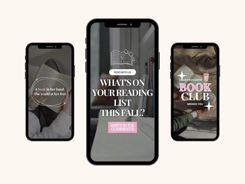 35 Bookstagram Reels, Aesthetic Book Reels for Authors Book Lover Book ...