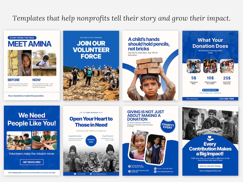 Non-profit Social Media, Ngos Templates, Donation, Fundraising, Charity ...