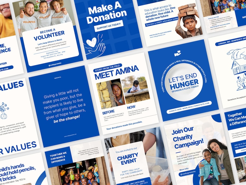 Non-profit Social Media, Ngos Templates, Donation, Fundraising, Charity ...