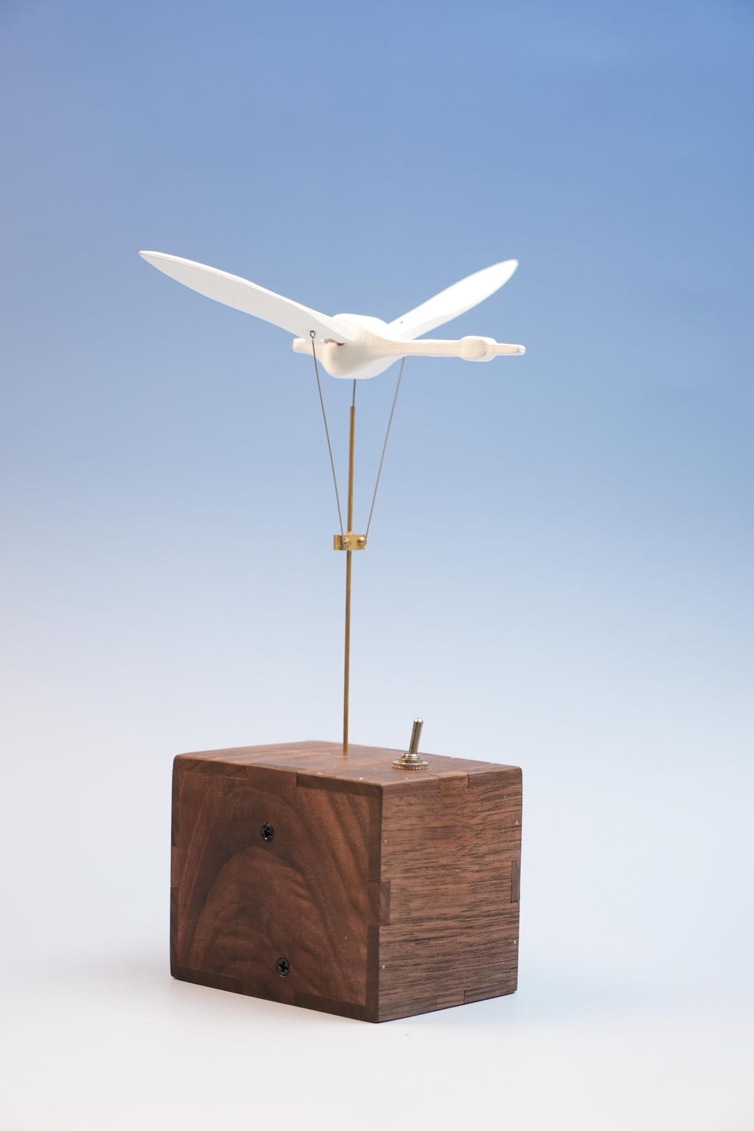 Wooden Flying Swan Automata | Swan Figurine | Swan Kinetic Sculpture ...