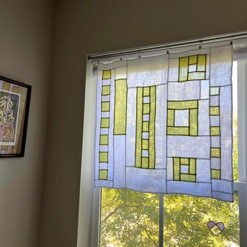 Patchwork Curtain - Etsy