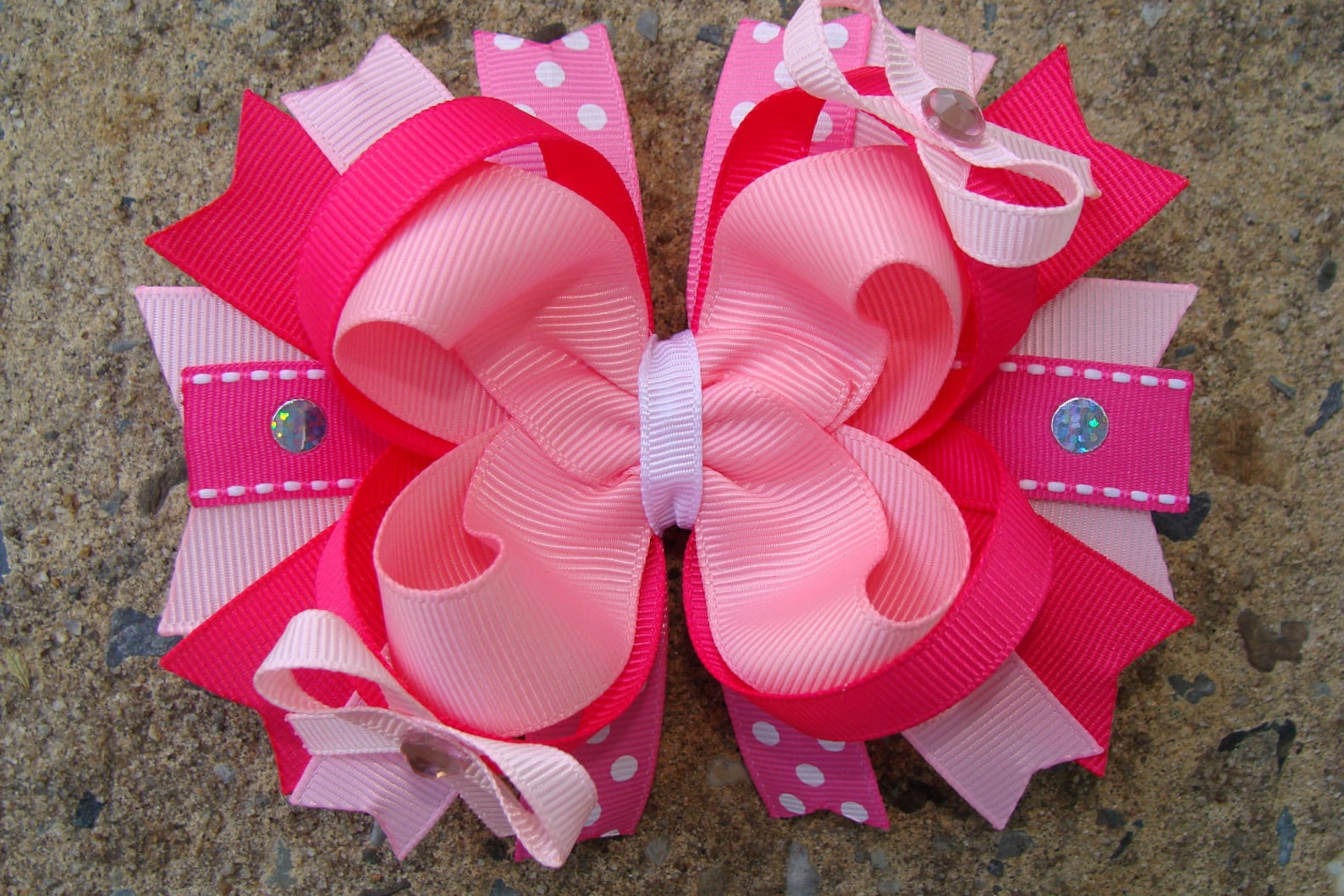Pink Hair Bow Large Hair Bow Shades of Pink Hair Bow - Etsy