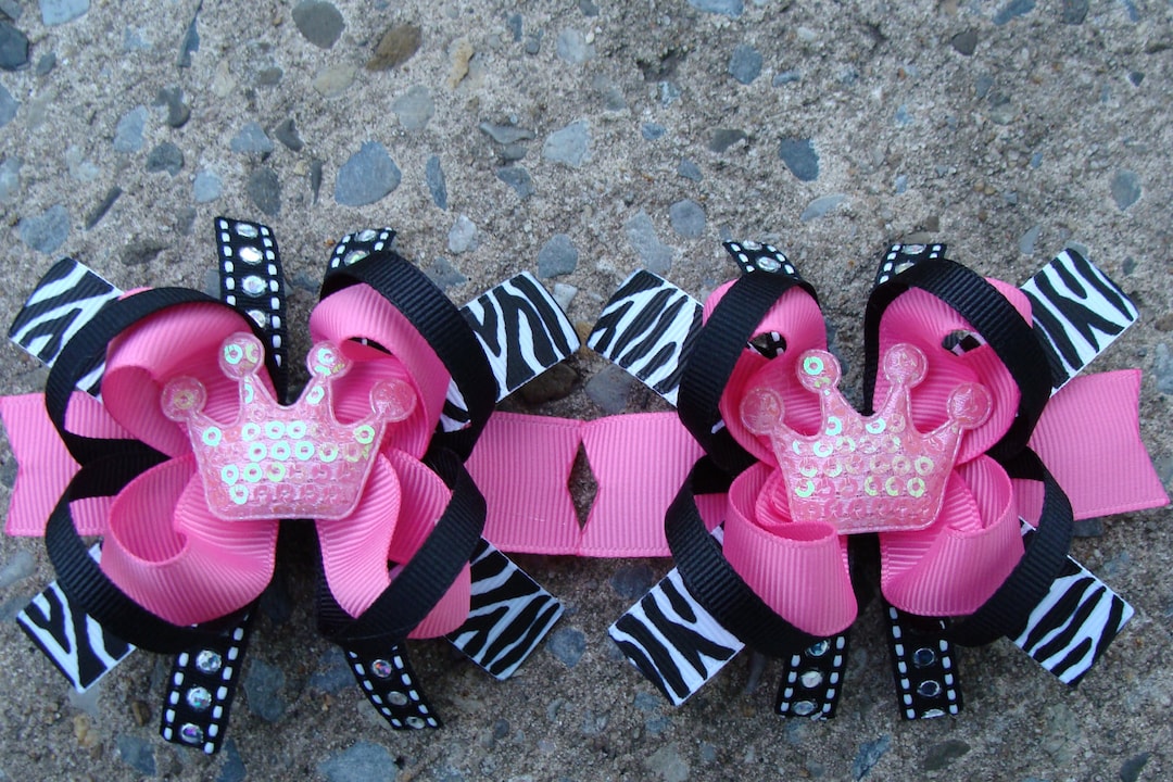 Crown Boutique Hair Bows Princess Crown Hair Bows - Mini Boutique Hair ...