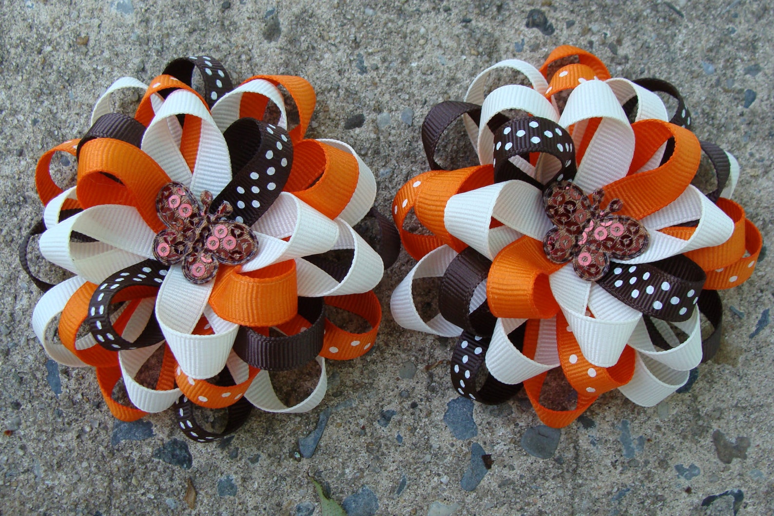 Fall Hair Bows Thanksgiving Hair Bows Pumkin Hair Bows Hair - Etsy