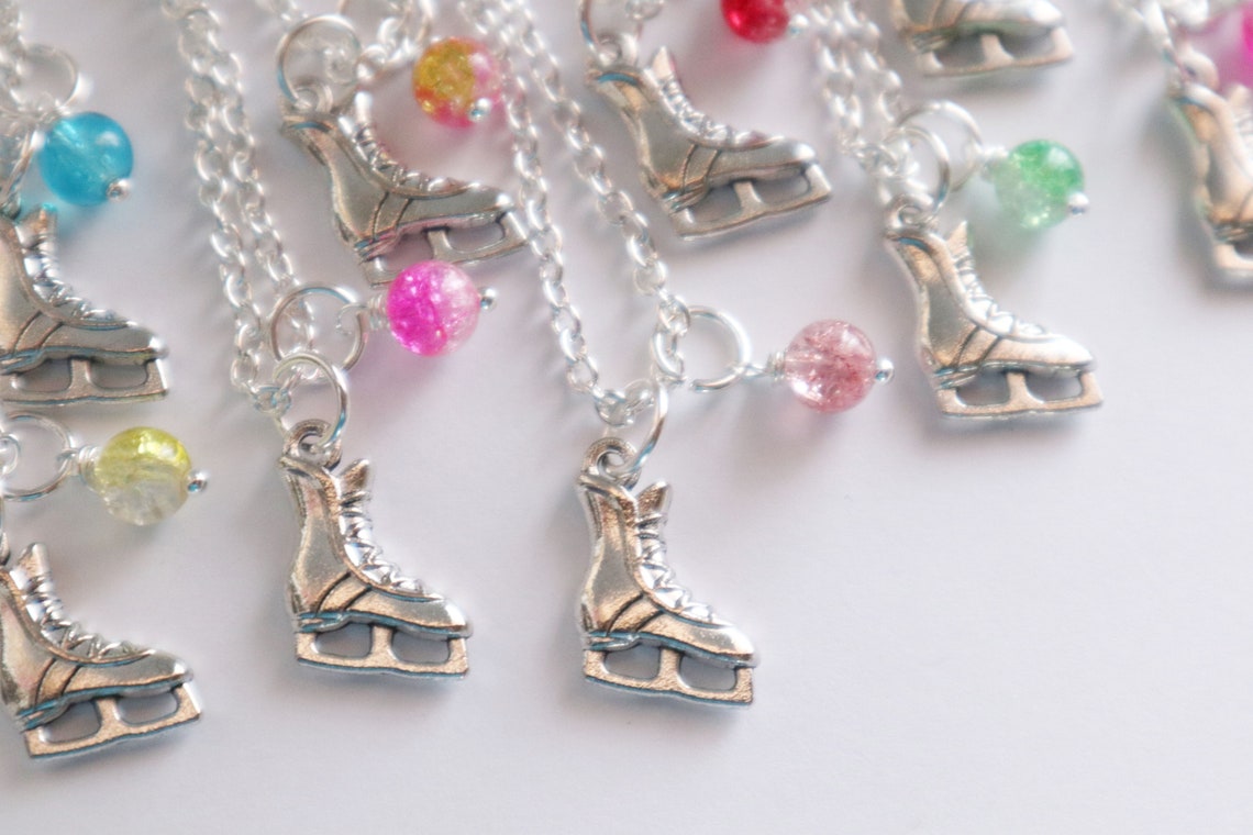 Ice Skating Party Favors 10 Necklaces Girl Necklace Ice | Etsy