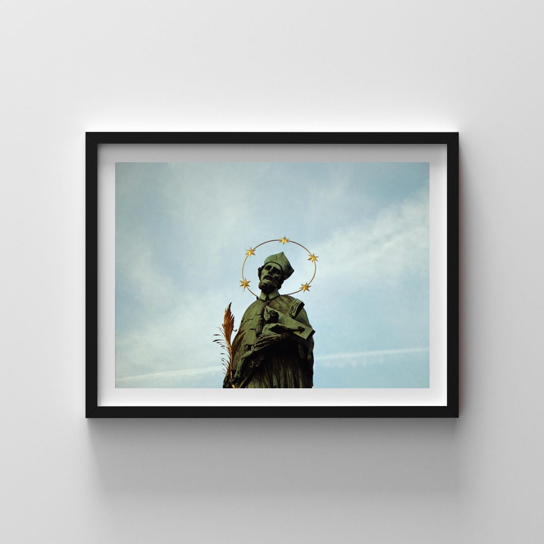 Prague Saint John Statue Print: Charles Bridge Fine Art Photography - Etsy