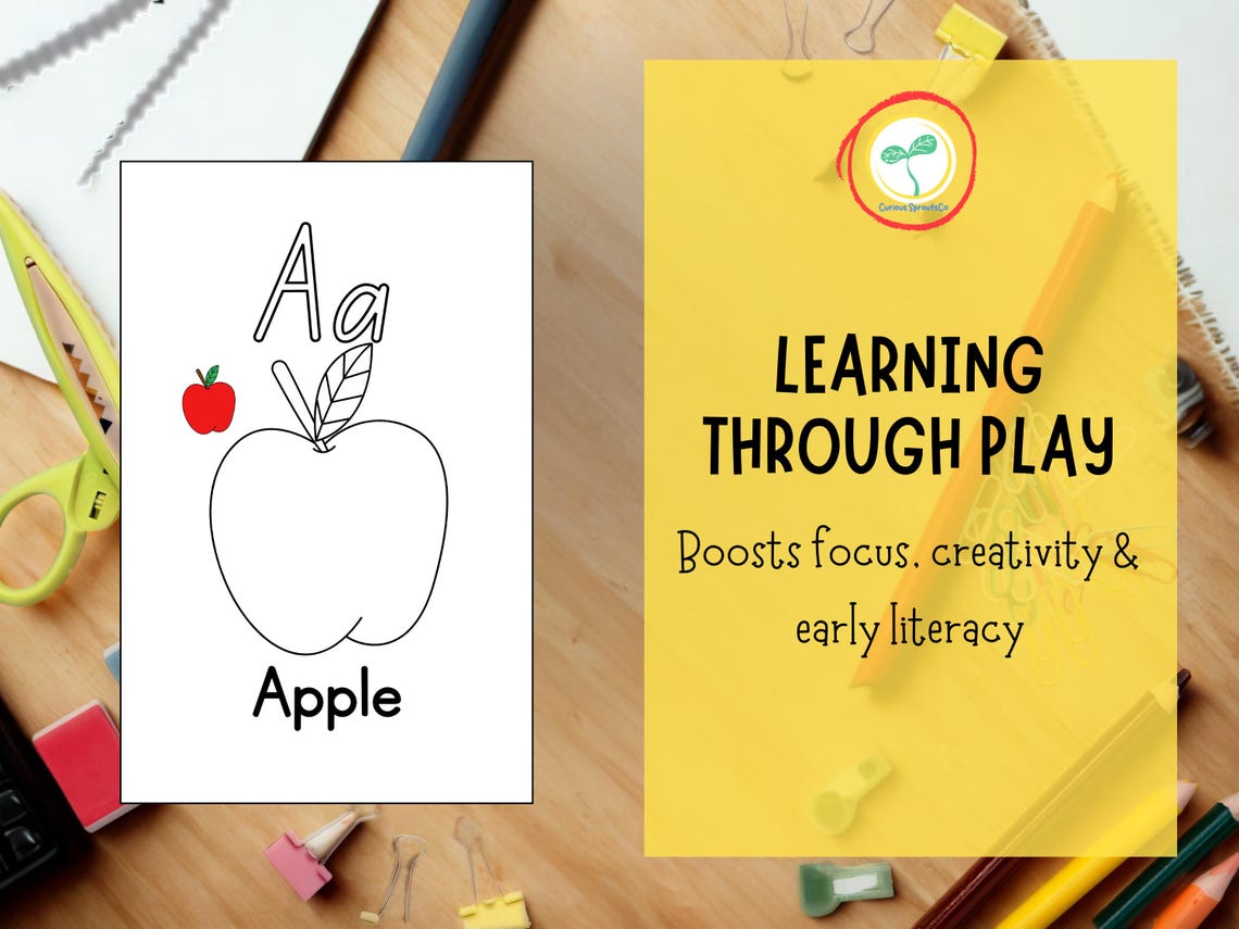 Alphabet Copy the Color Activity, Letter Recognition Game, Match and ...