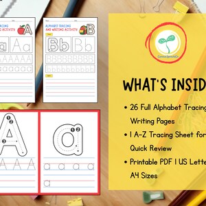 Tracing and Writing Bundle for Toddlers, ABC Practice Sheets, Preschool ...