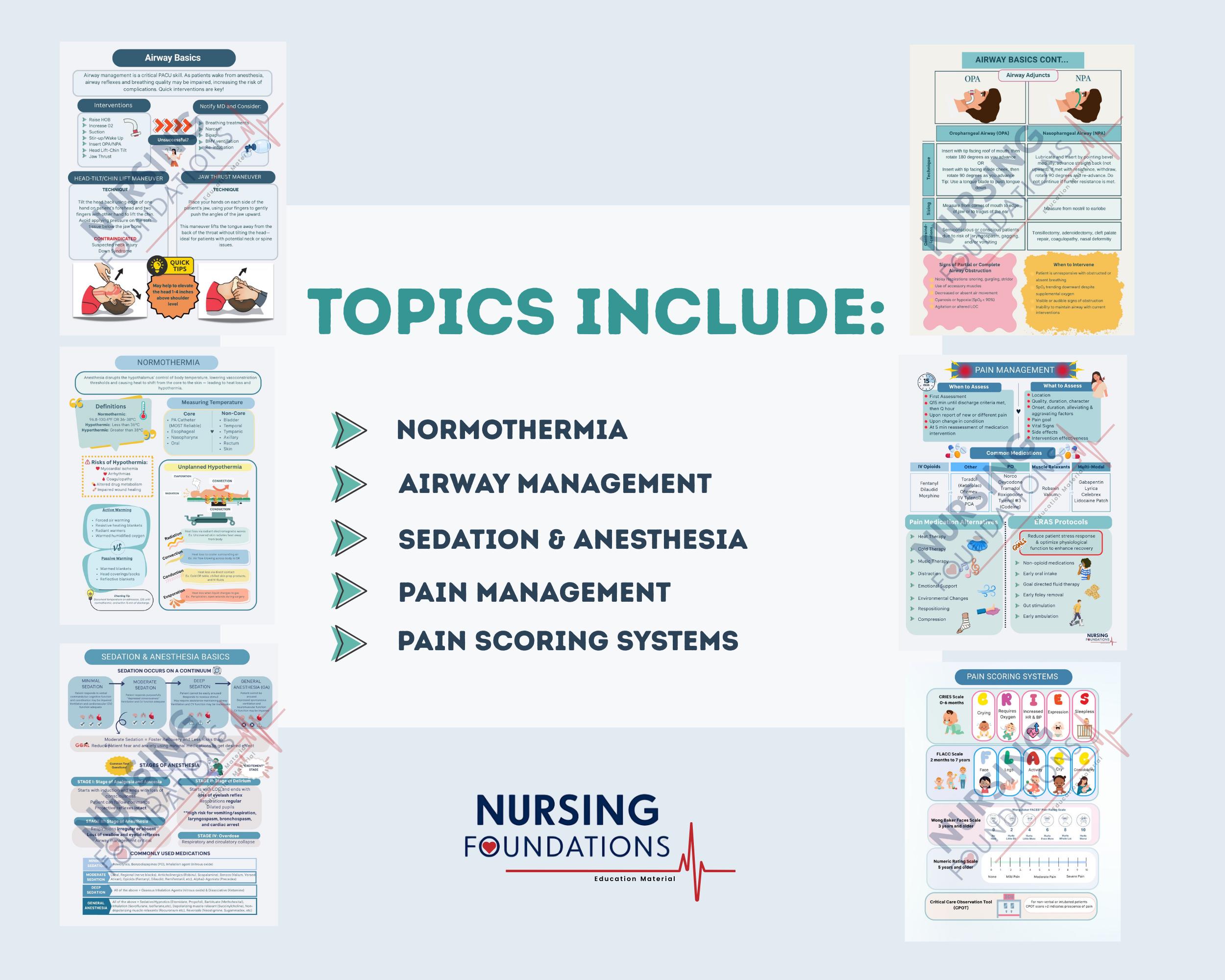 PACU Core Foundations Study Guide Bundle | Level I: PACU Clinical ...