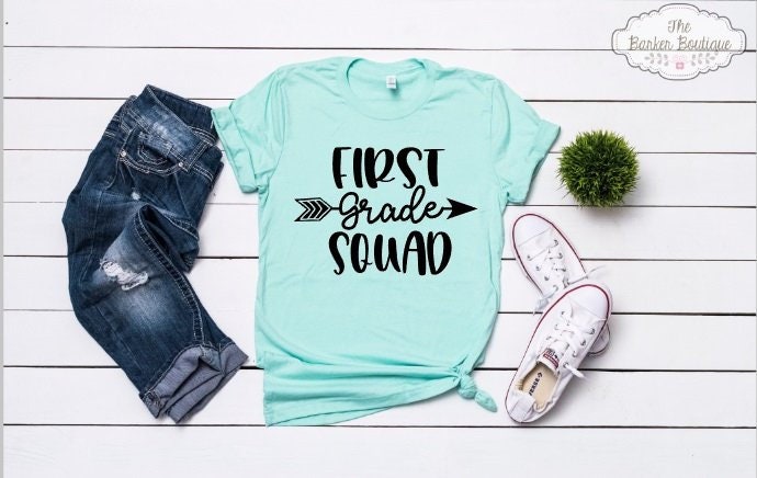 Grade Squad Shirt Teacher Shirt Grades Kindergarten Through | Etsy