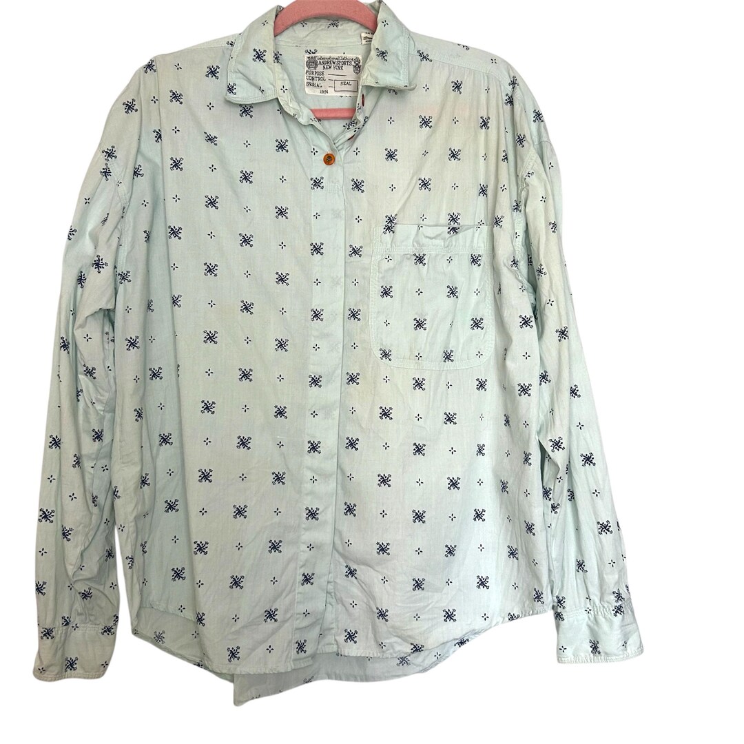 International Clothing Andrew Sports Vintage 1991 Button Down Women ...