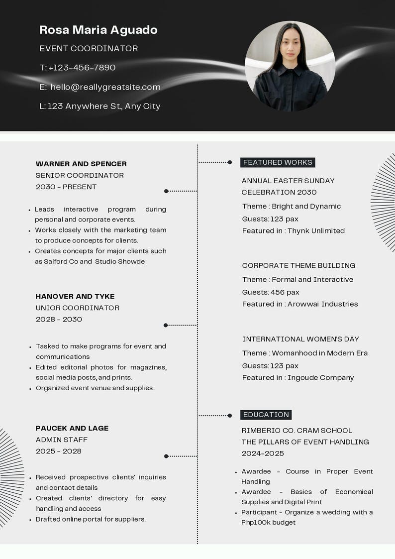 ATS Resume Template: Professional Executive Design (google Docs, Word ...