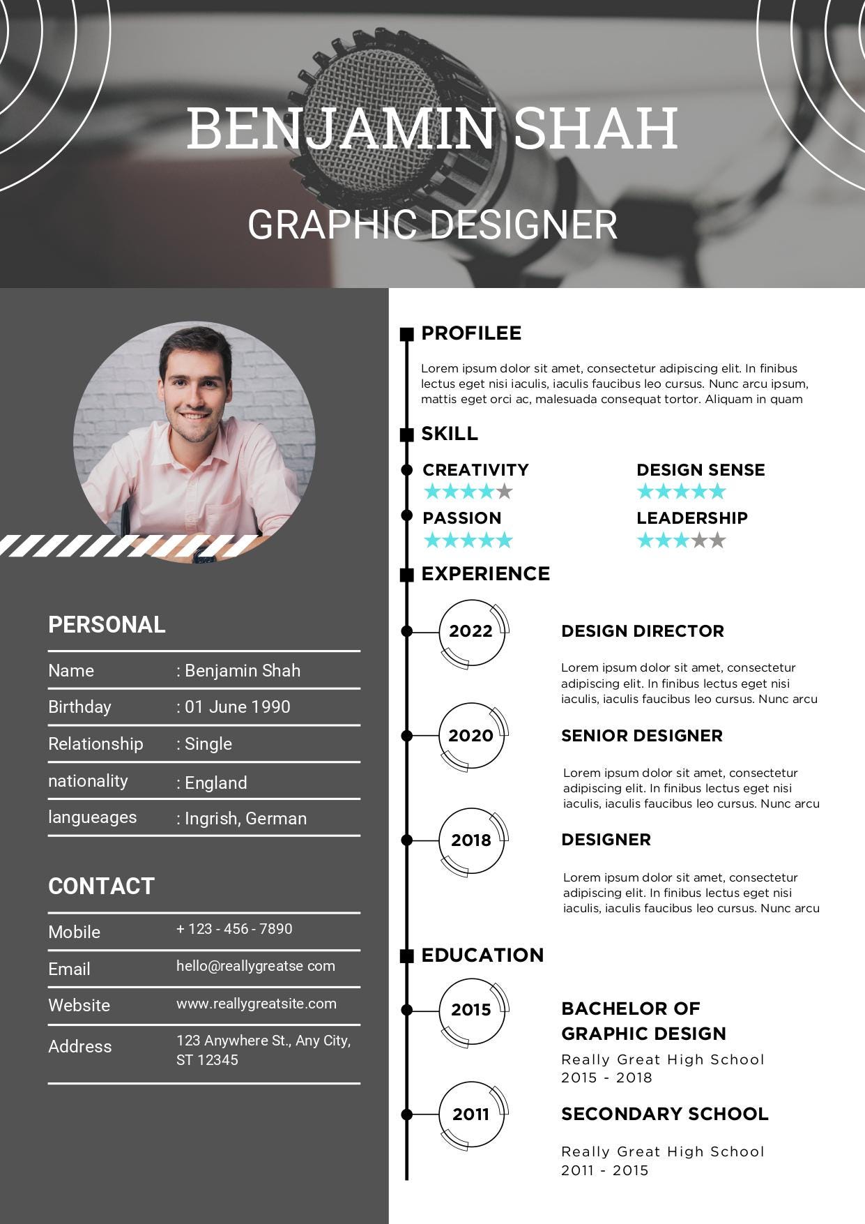 Executive Resume Template: Ats-friendly, Modern 1-page CV (google Docs ...