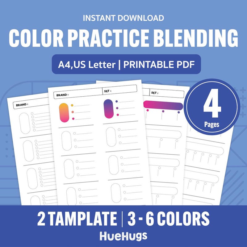 Color Blending Sheets - Etsy