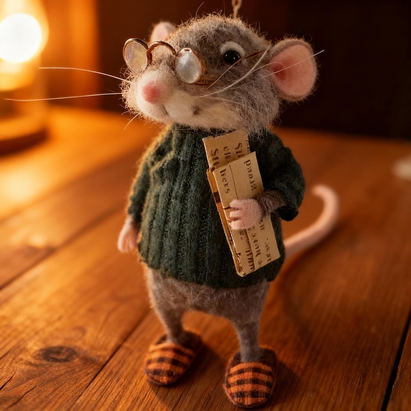 Small Felt Mouse Christmas - Etsy