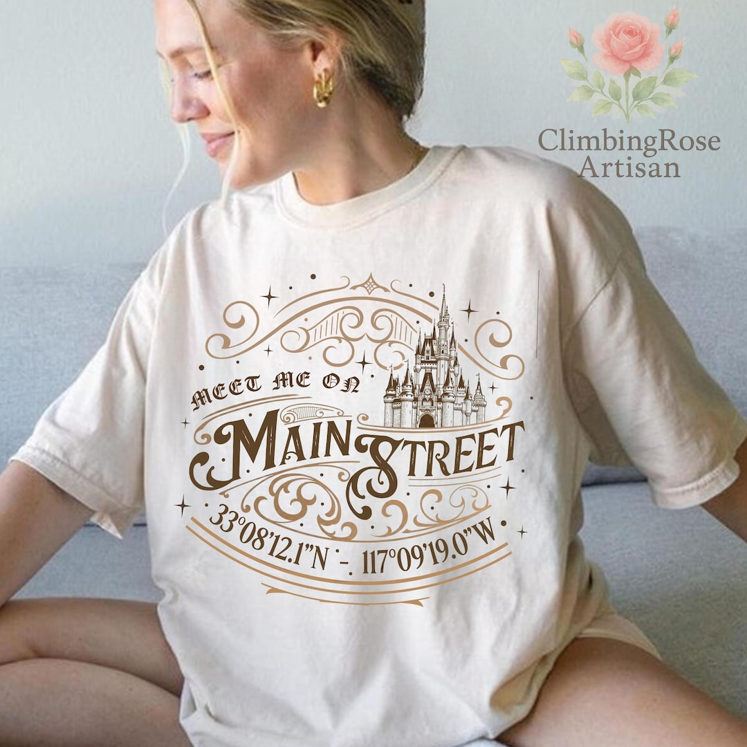 Meet Me on Main Street PNG, Retro Main Street Digital Download, Girls ...