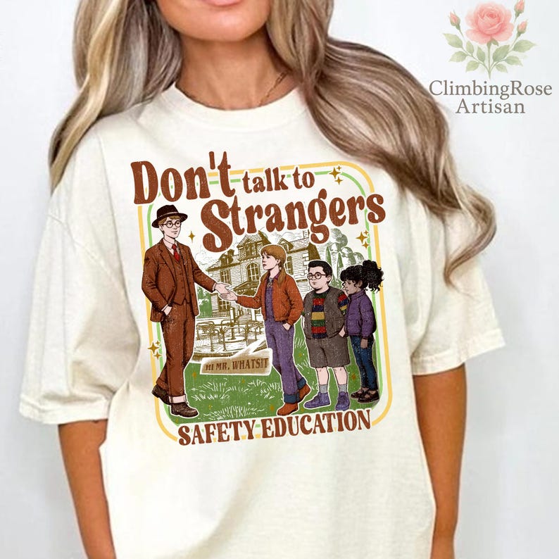 Don't Talk to Strangers PNG, Funny St5 Movie Design, Mr Whatsit ...
