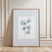 Blue Floral Botanical Print Set of 3, French Country Wall Art, Vintage ...