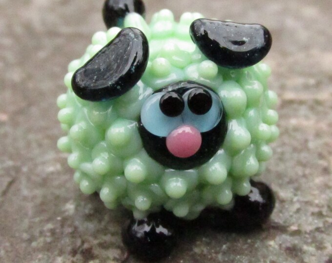 Sparkle Blue and Green Sheep Lamb Ewe Lampwork Glass Bead NLC Beads - Etsy