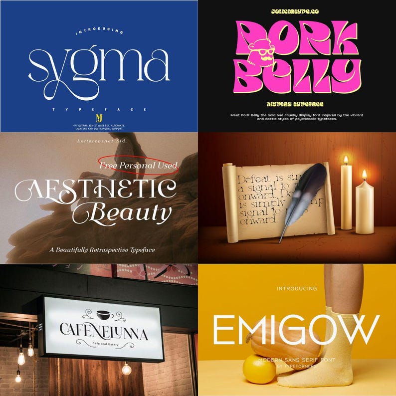 Old Money Fonts: 200+ Serif & Script Typefaces (instant Download) - Etsy