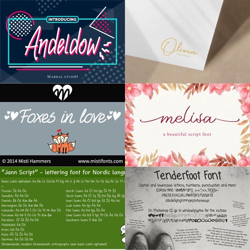 Handwritten Font Bundle, 250+ Study Fonts (digital Download) - Etsy