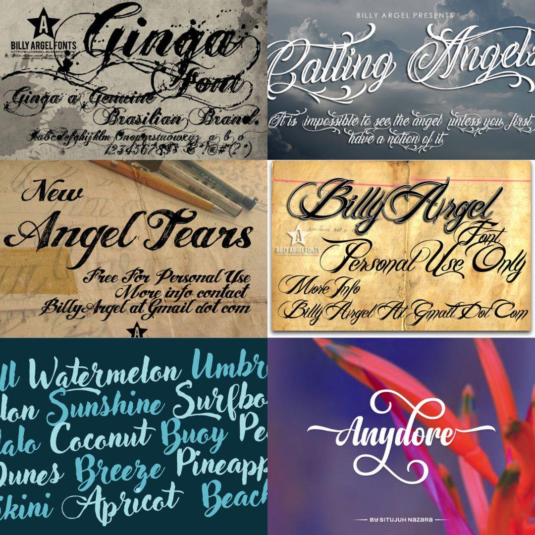 Most Popular Fonts 250+ Fonts for Cricut Cricut Fonts Procreate Fonts ...