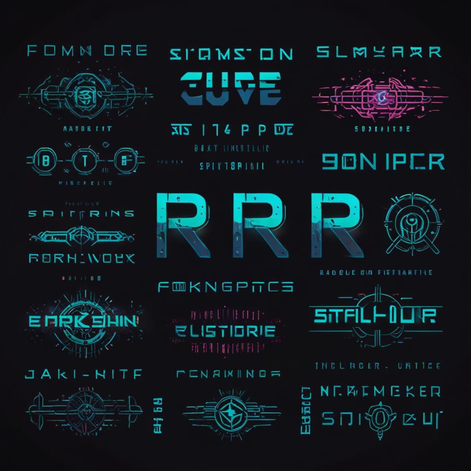 Sci-fi Fonts Special 150+ Font Bundle Cricut Cricut Fonts Procreate ...