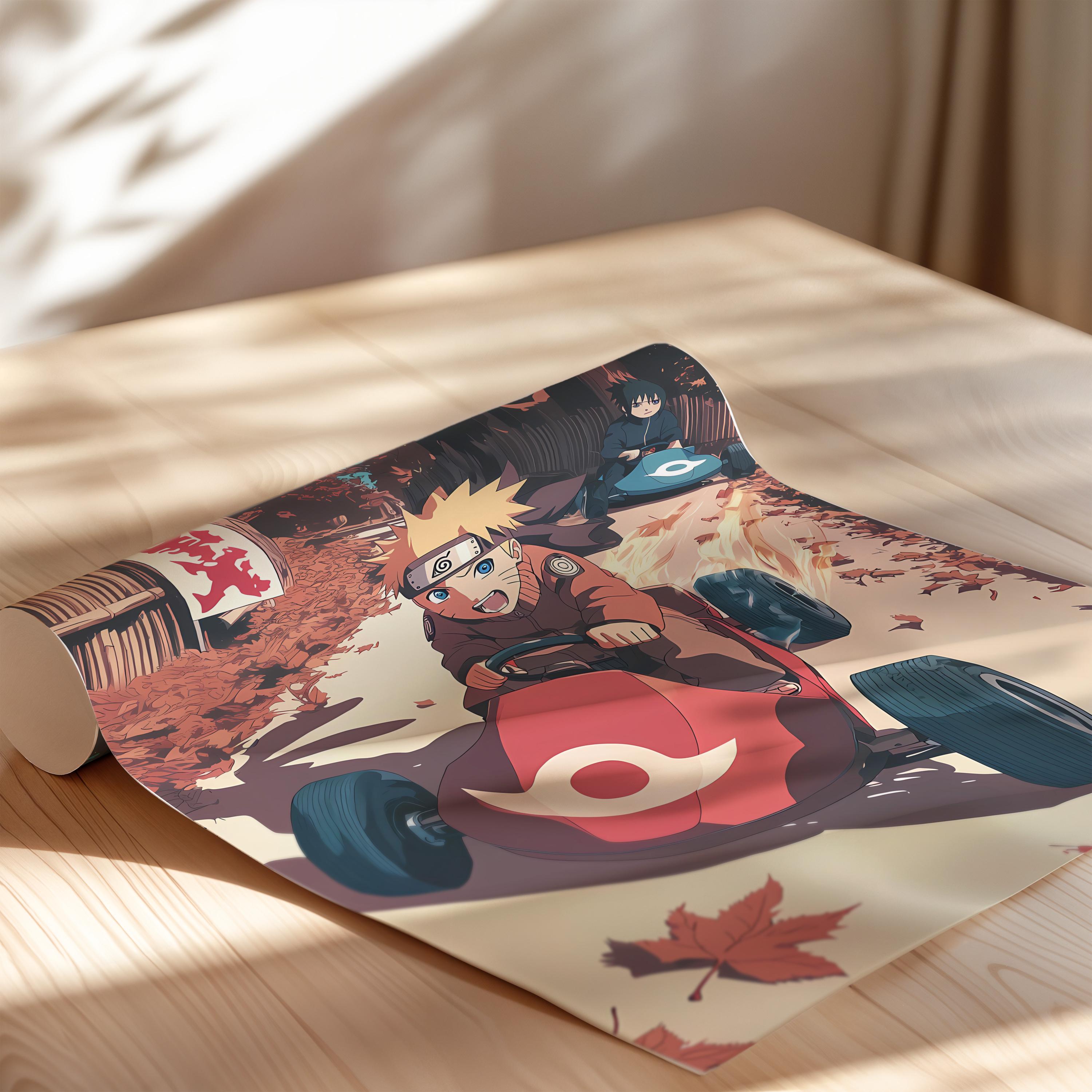 Naruto Uzumaki Kart Racing - Chakra-infused Speed in Autumn Scenery ...