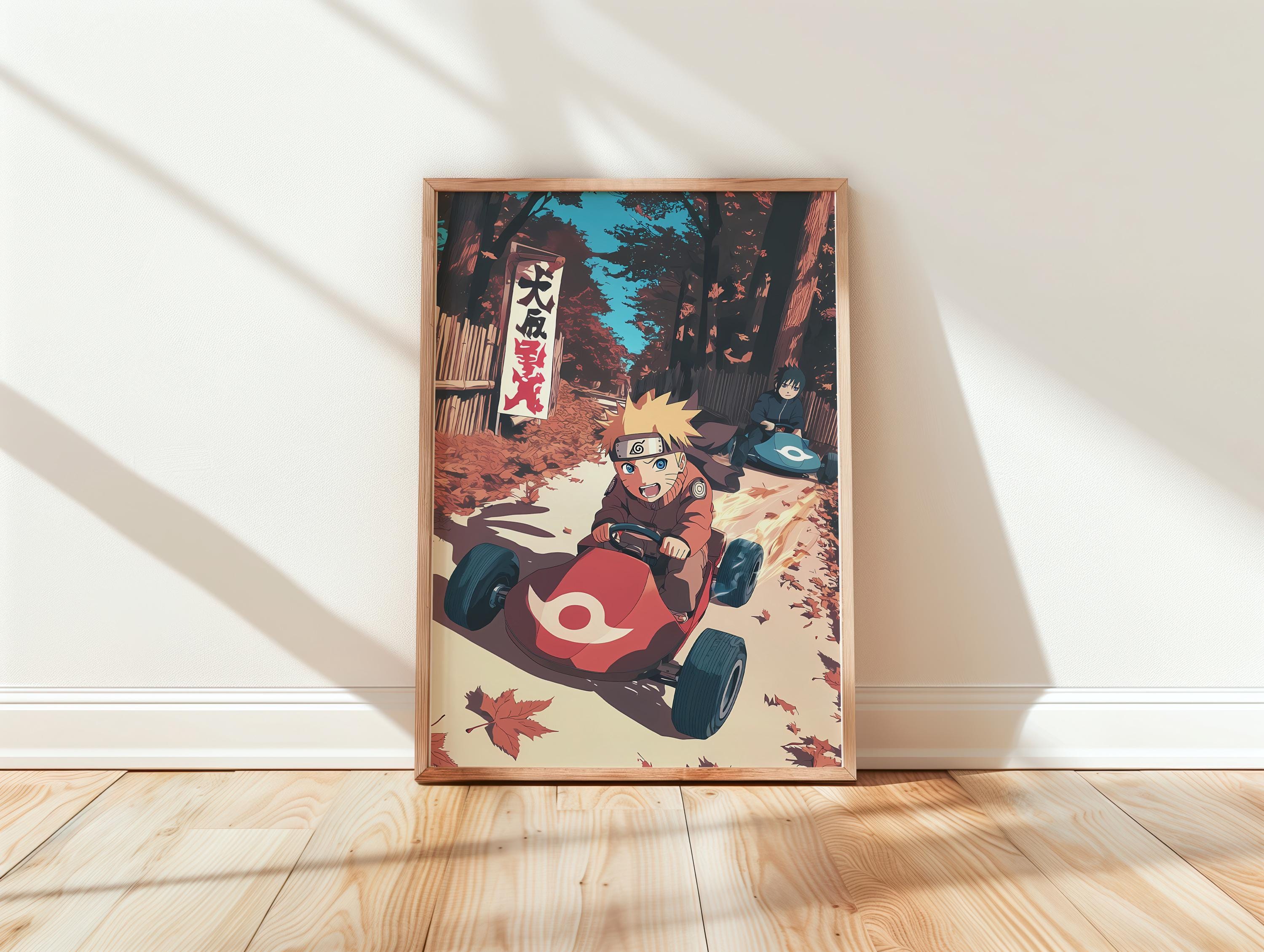 Naruto Uzumaki Kart Racing - Chakra-infused Speed in Autumn Scenery ...