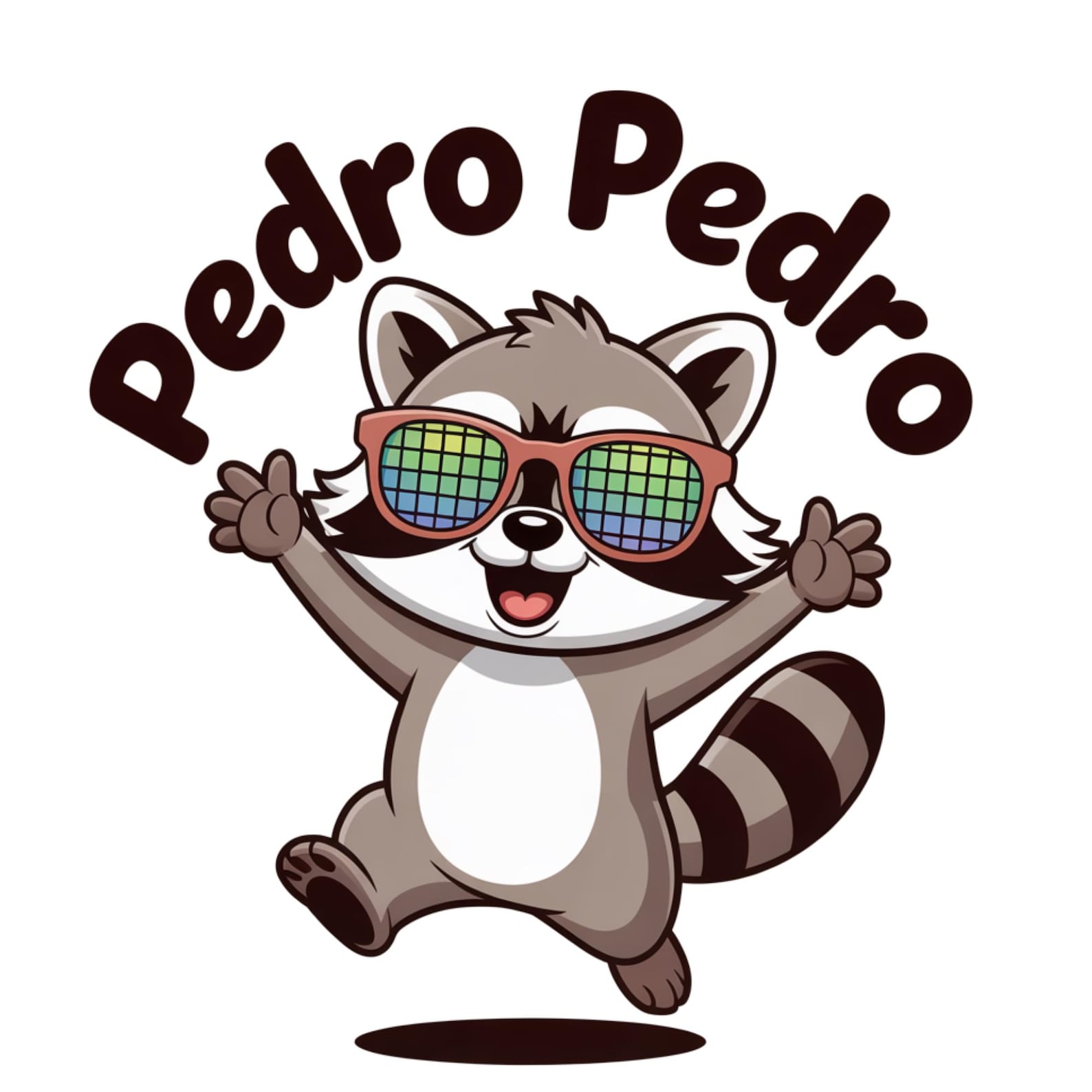 Pedro Raccoon PNG – Cute Boho Style Cartoon Clipart - Etsy