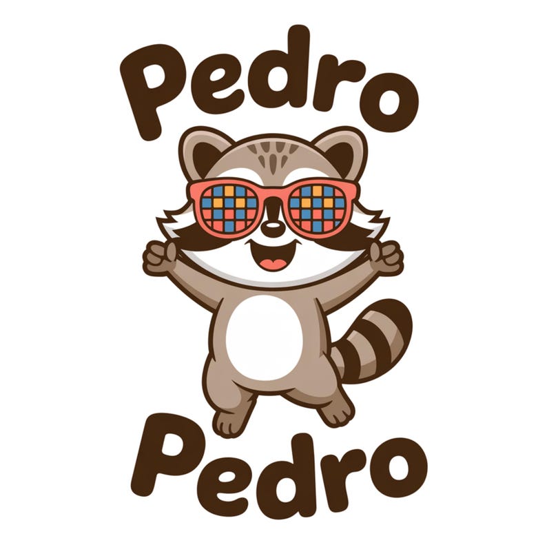 Pedro Raccoon PNG – Cute Boho Style Cartoon Clipart - Etsy