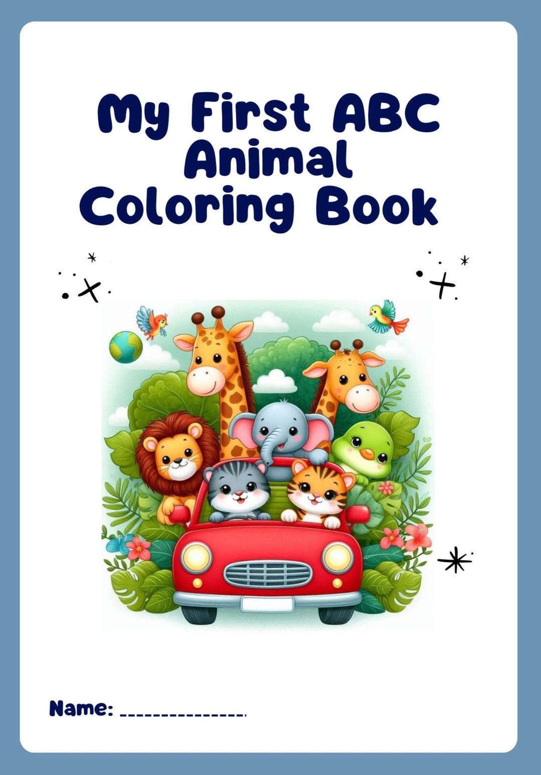 My First ABC Animal Coloring Book - Etsy