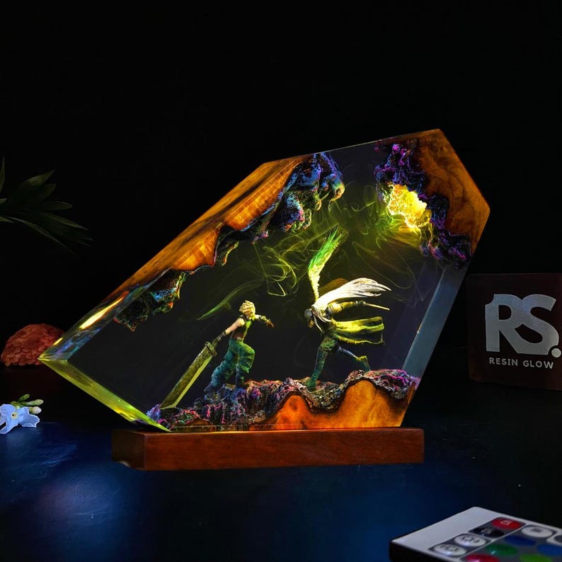 Handmade Fantasy Resin Battle Lamp, Custom Eternal Fantasy Lamp, Final ...