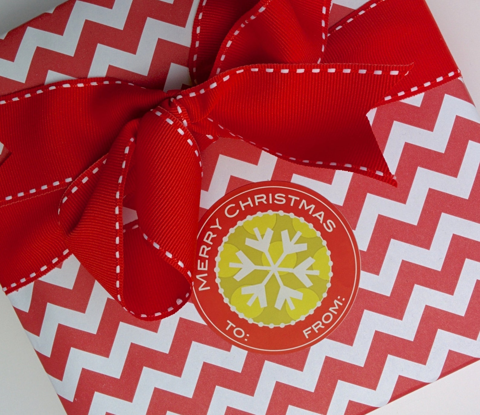 Modern Snowflake Labels - Etsy