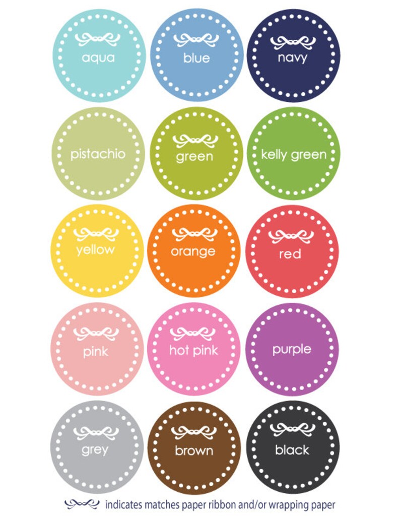 2 Inch Custom Labels You Choose Colors and Text - Etsy